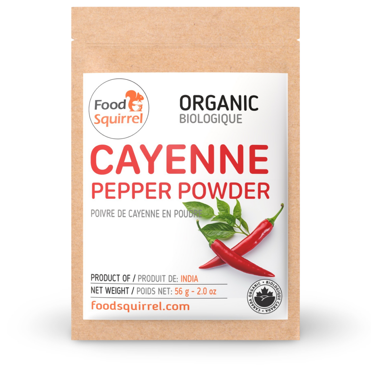 Cayenne Pepper Powder (Organic) — Food Squirrel